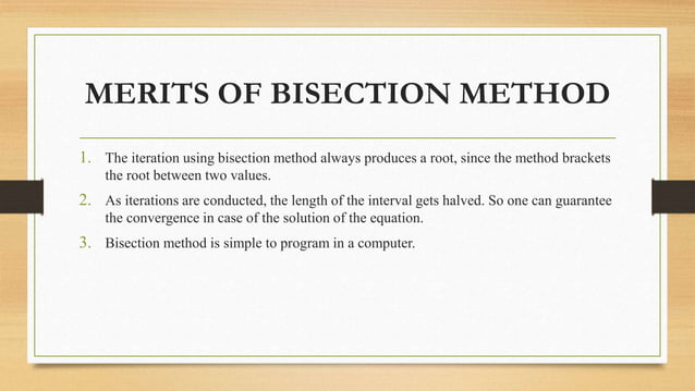 Bisection | PPTX