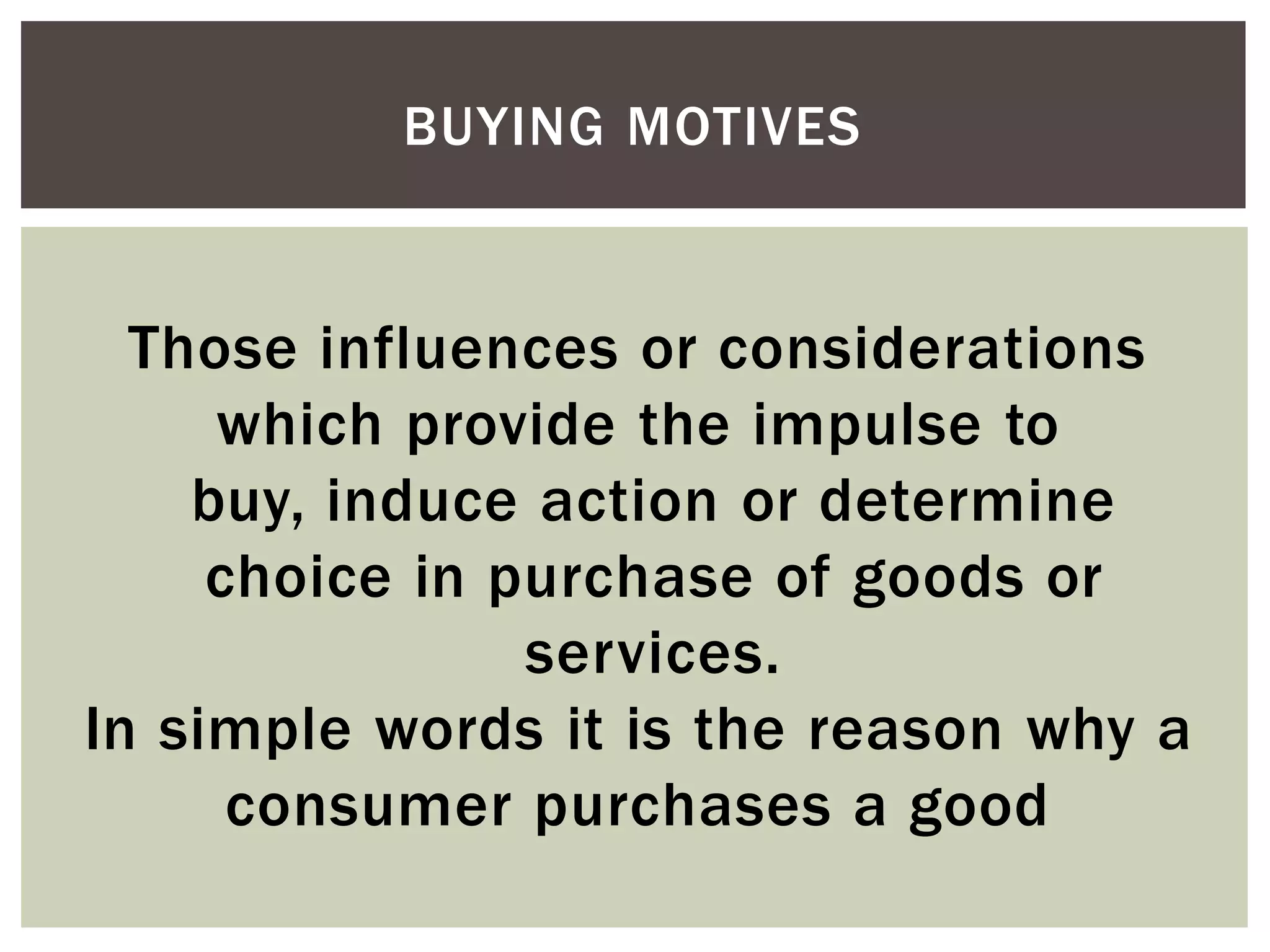Lecture 7_Buying motives.pptx | Household Supplies | Shopping