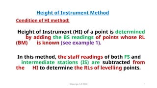 LECTURE 7 COMPUTATIONS OF LEVELING DATA APRIL 2025.pptx