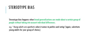 Lecture 7 Contextual interpretation (tones, biases, stereotypes ...