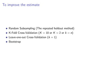 Lecture7 cross validation | PPT