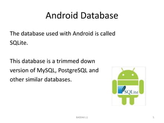 Lecture 7 database | PPTX
