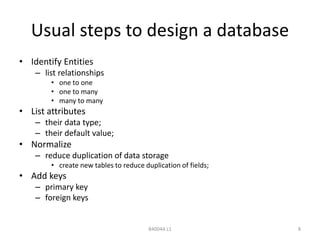 Lecture 7 database | PPTX