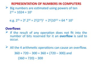 Lecture 7 Data Representation (1).pptx for computer organization and architecture | PPTX