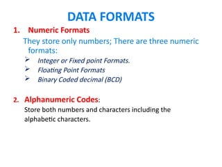 Lecture 7 Data Representation (1).pptx for computer organization and architecture | PPT