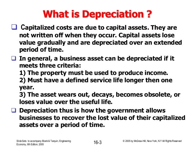 Lecture # 7 depreciation i