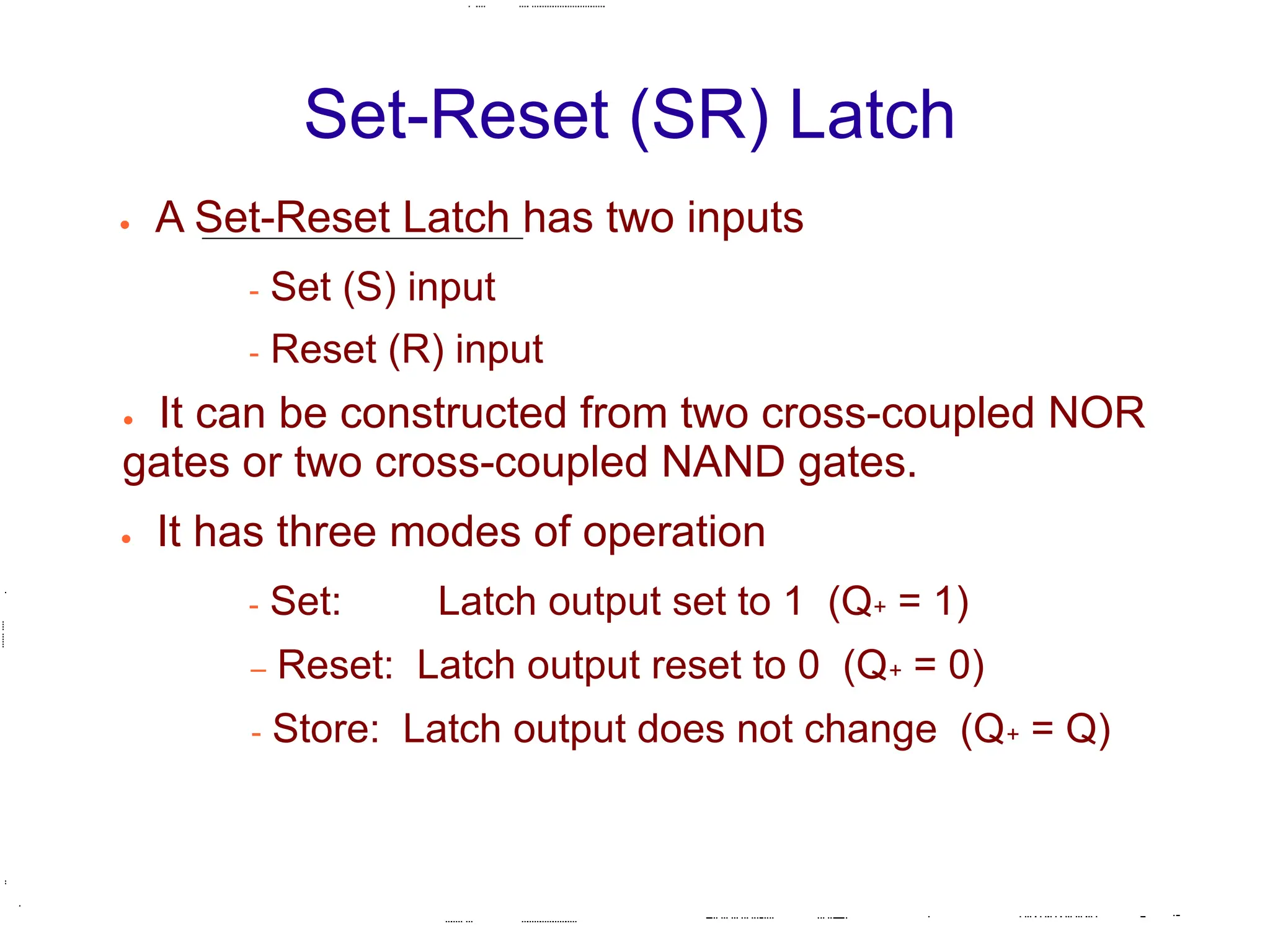 Lecture 7 Flip-Flop & Latch Basic Memory Elements.pptx