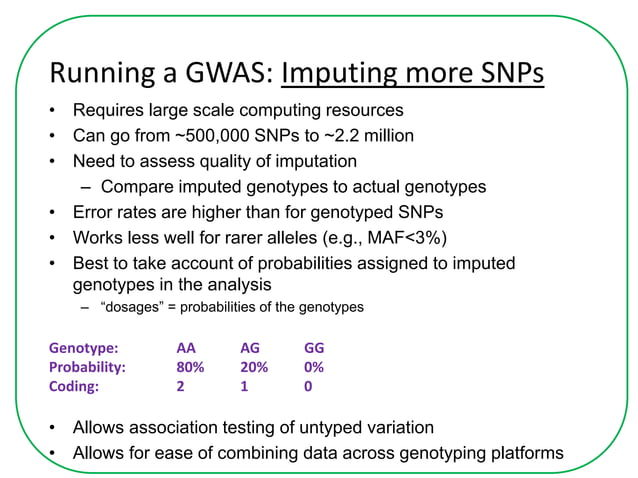 Lecture 7 gwas full | PPTX | Genetics | Science
