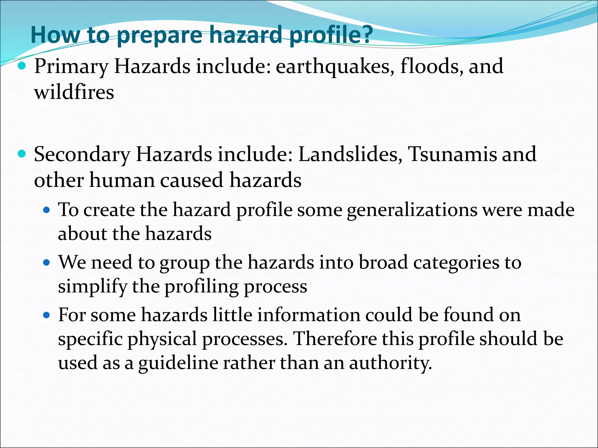 hazard profile.ppt