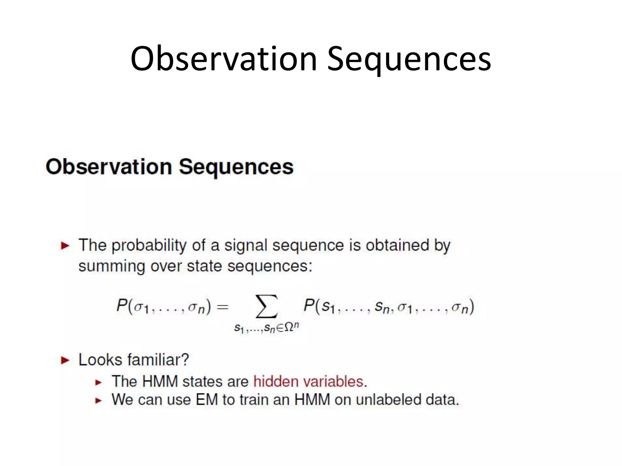 Lecture 7: Hidden Markov Models (HMMs) | PPTX