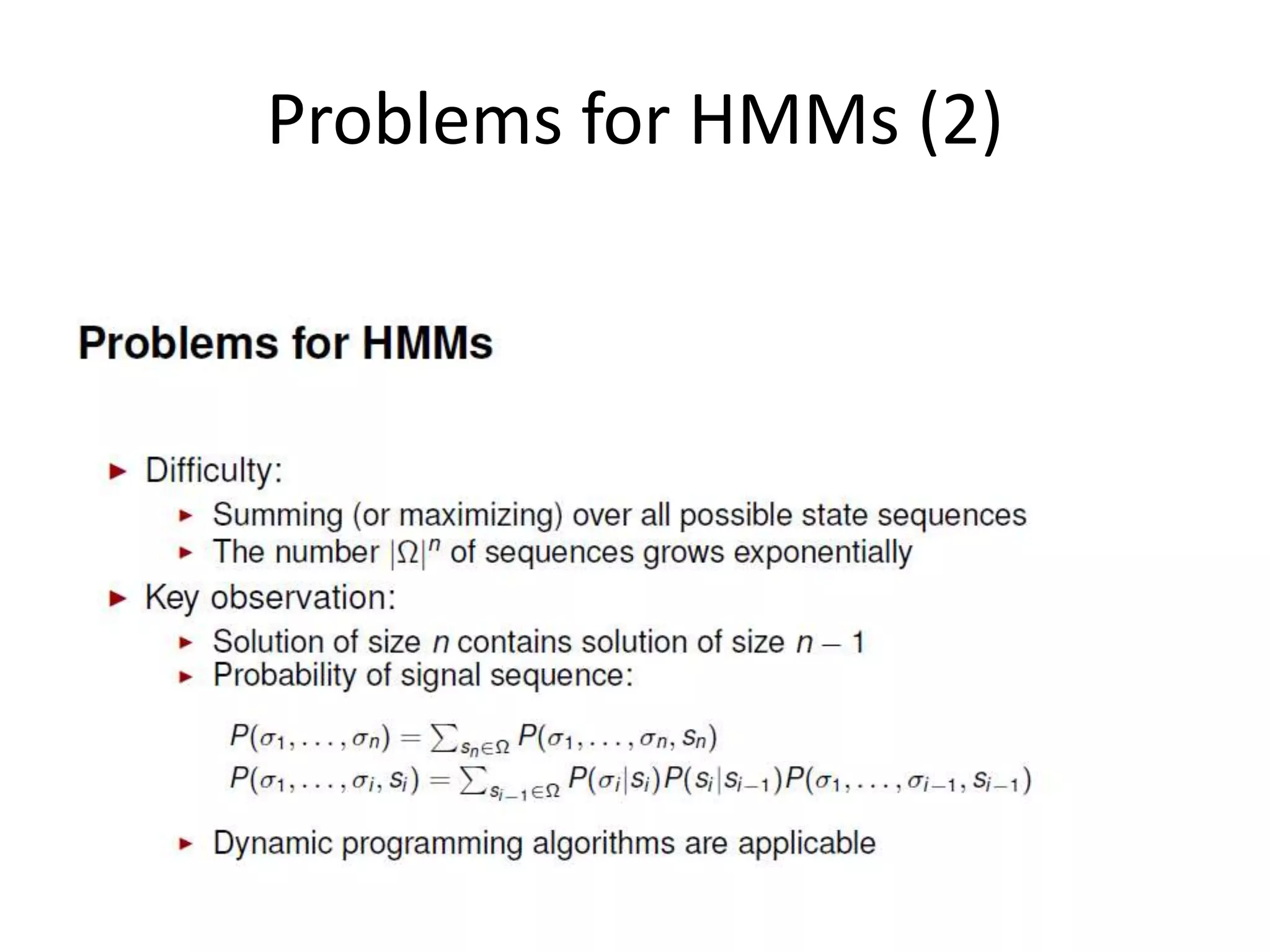 Lecture 7: Hidden Markov Models (HMMs) | PPTX