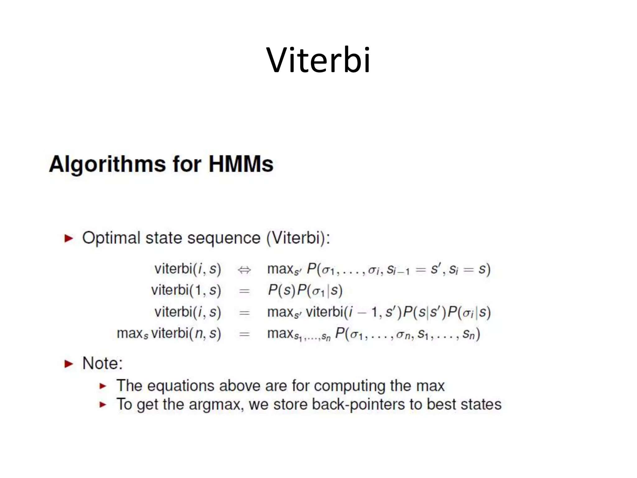 Lecture 7: Hidden Markov Models (HMMs) | PPTX