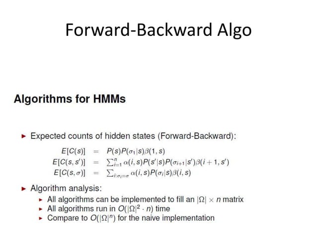 Lecture 7: Hidden Markov Models (HMMs) | PPTX | Technology & Computing