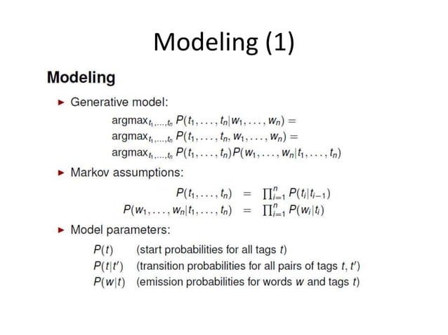 Lecture 7: Hidden Markov Models (HMMs) | PPTX | Technology & Computing