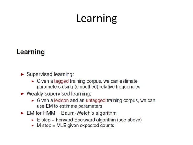 Lecture 7: Hidden Markov Models (HMMs) | PPTX | Technology & Computing