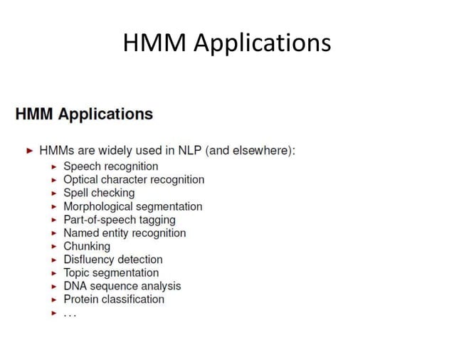 Lecture 7: Hidden Markov Models (HMMs) | PPTX | Technology & Computing
