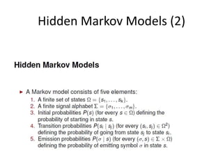 Lecture 7: Hidden Markov Models (HMMs) | PPTX