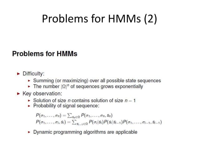 Lecture 7: Hidden Markov Models (HMMs) | PPTX | Technology & Computing