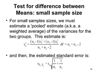 Lecture 7 Hypothesis Testing Two Sample | PPT