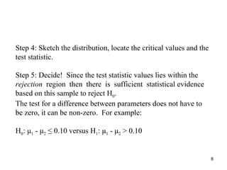 Lecture 7 Hypothesis Testing Two Sample | PPT