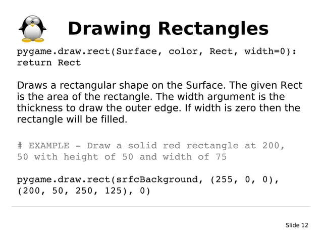 Introduction To Pygame Lecture 7 Python Game Development Ppt