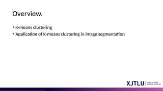 K-Means Clustering Presentation Slides for Machine Learning Course | PPTX
