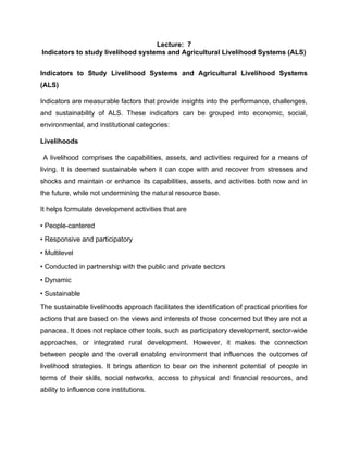 Farming system and livelihood management | PDF