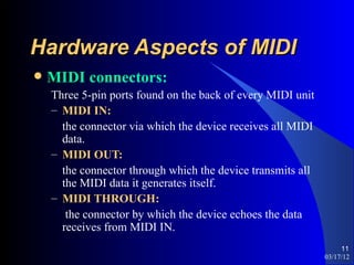 Lecture# 7 midi file format | PPT