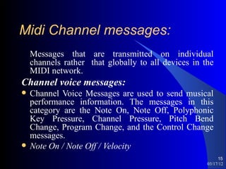Lecture# 7 midi file format | PPT