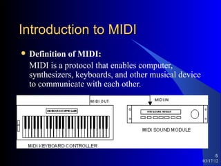 Lecture# 7 midi file format | PPT
