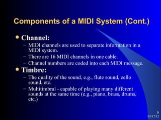 Lecture# 7 midi file format | PPT