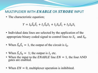 Lecture 7 Multiplexers and Demultiplexer | PDF