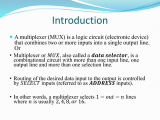 Lecture 7 Multiplexers and Demultiplexer | PDF