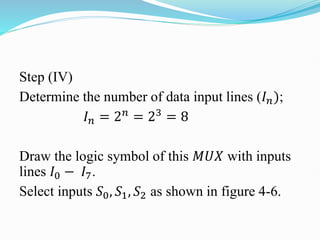 Lecture 7 Multiplexers and Demultiplexer | PDF