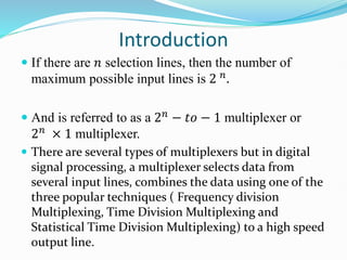 Lecture 7 Multiplexers and Demultiplexer | PDF