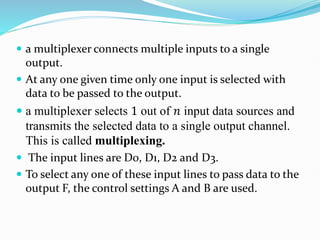 Lecture 7 Multiplexers and Demultiplexer | PDF