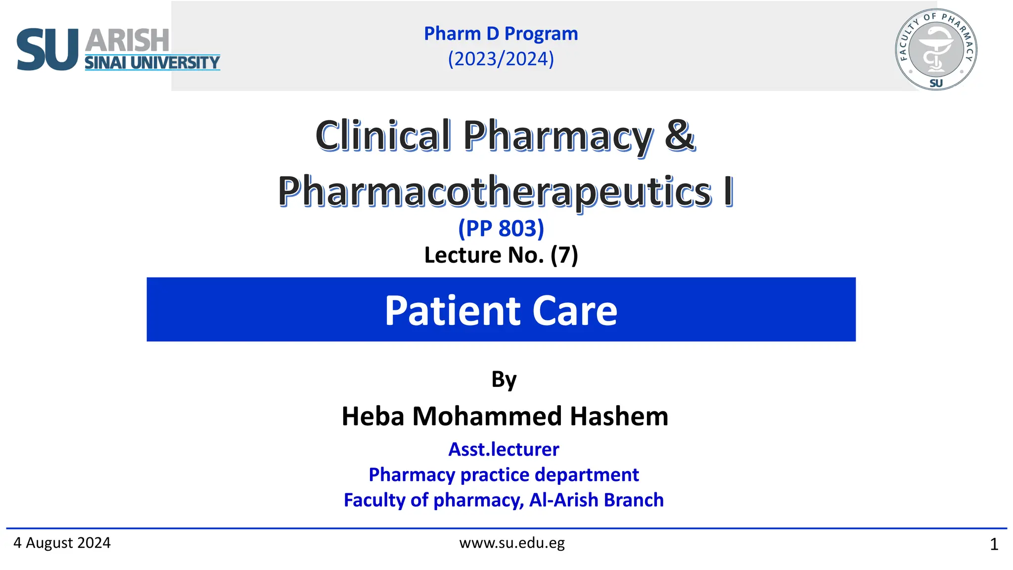 Lecture 7 Patient care.pdf CONTENTS Definitions Properties of Ideal ...