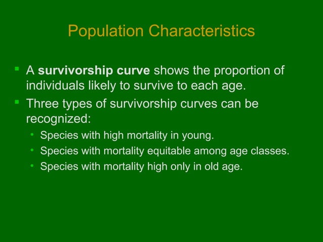 Lecture 7 Populations Ppt Environment Science