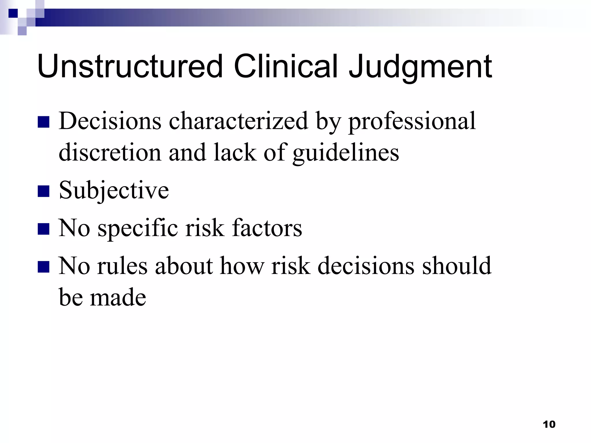 Forensic Psychology: Risk Assessment | PDF