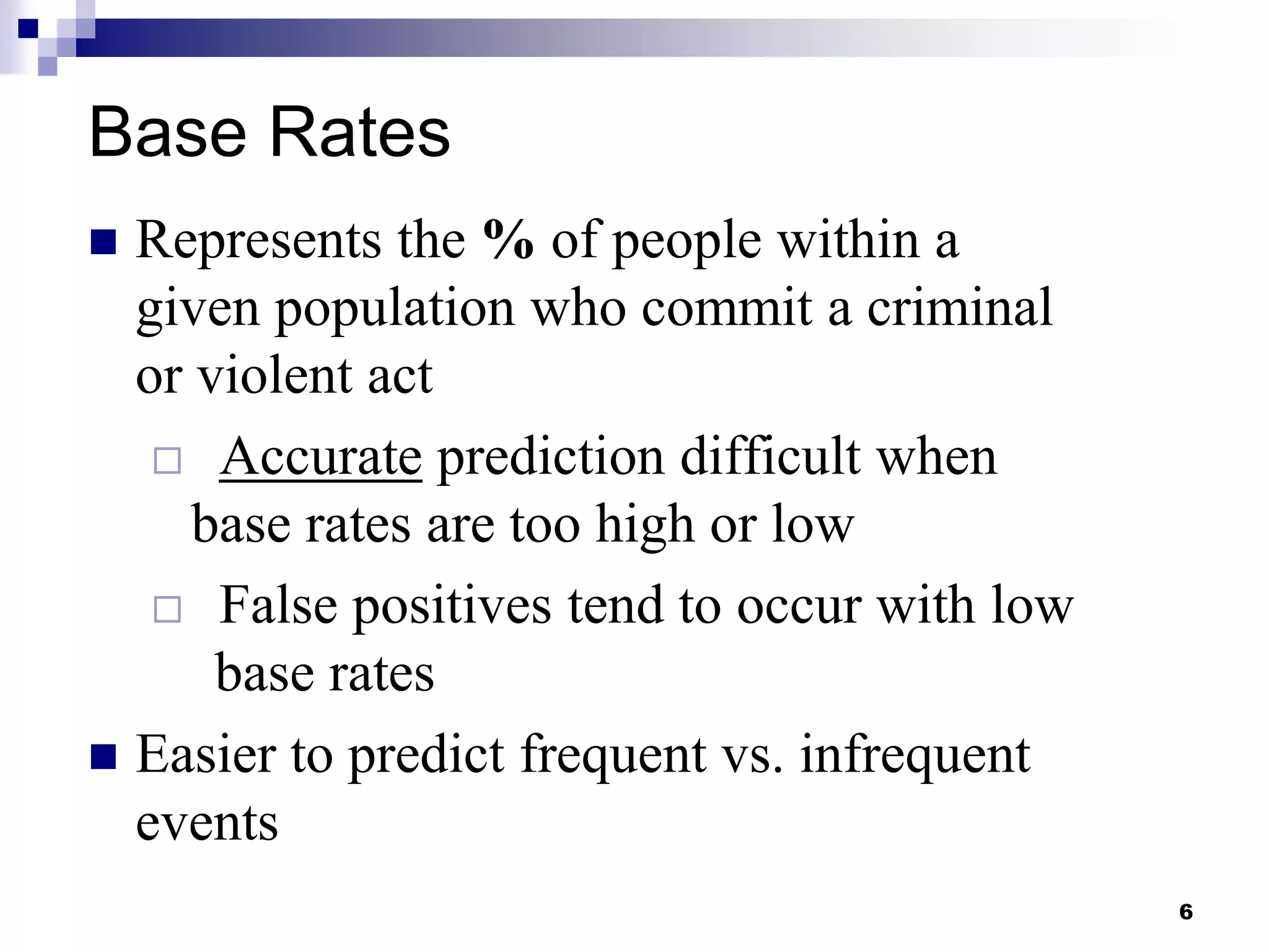 Forensic Psychology: Risk Assessment | PDF