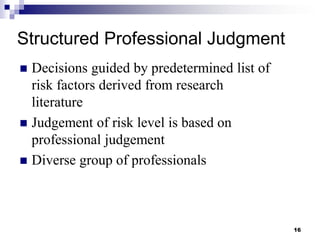 Forensic Psychology: Risk Assessment | PDF