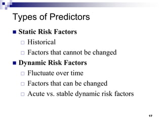 Forensic Psychology: Risk Assessment | PDF