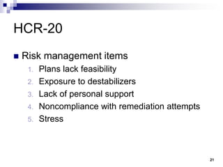 Forensic Psychology: Risk Assessment | PDF