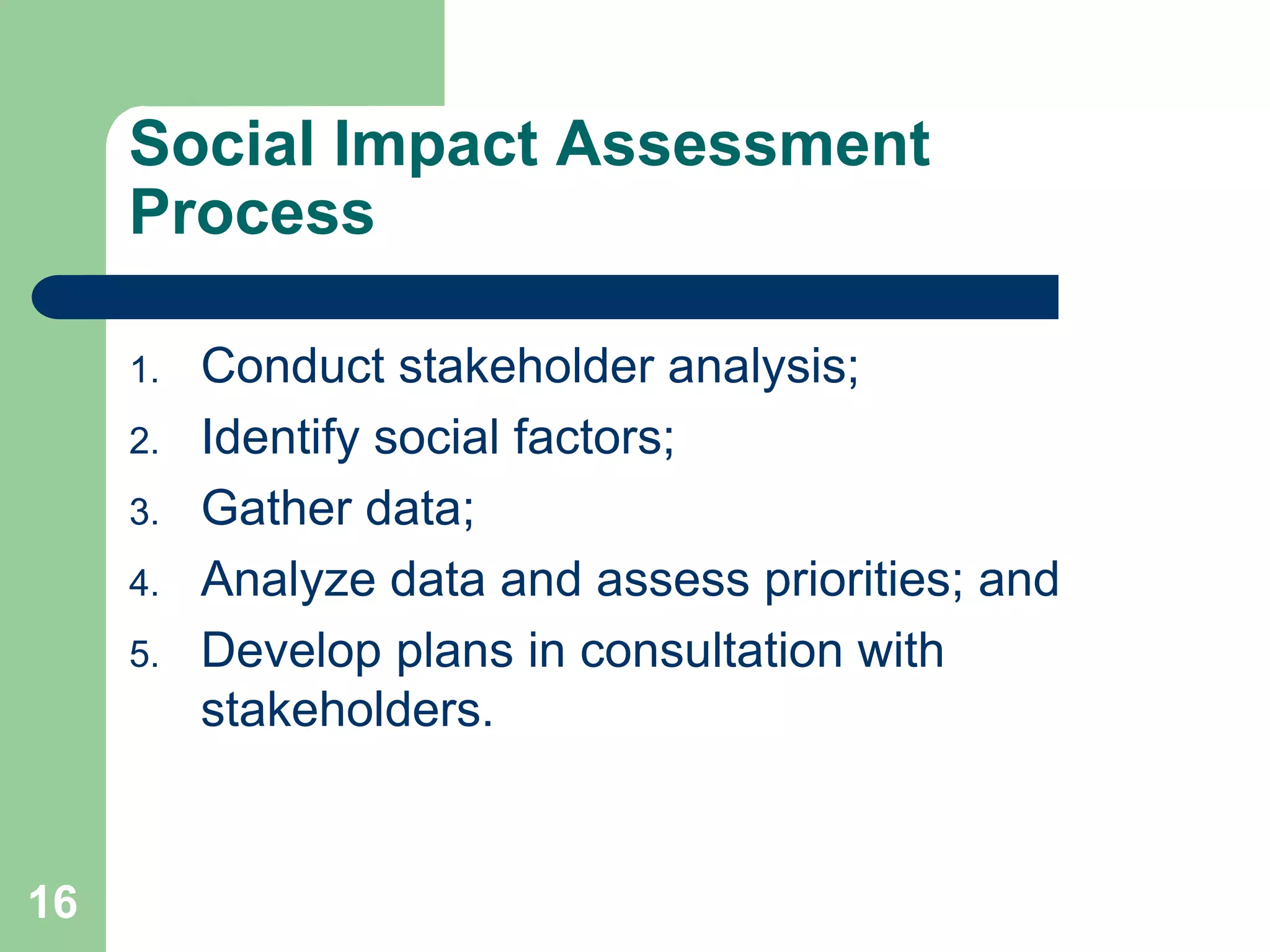 Social Impact Assessment | PPT