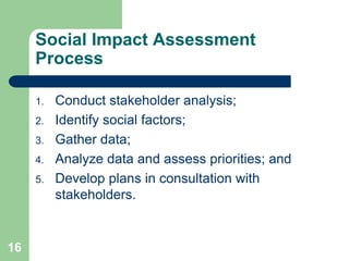 Social Impact Assessment | PPT