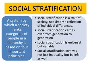 Lecture 7 social inequality, social stratification | PPT