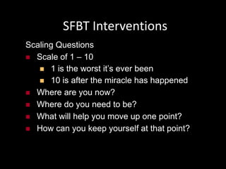 Lecture 7 solution focused therapy | PPTX