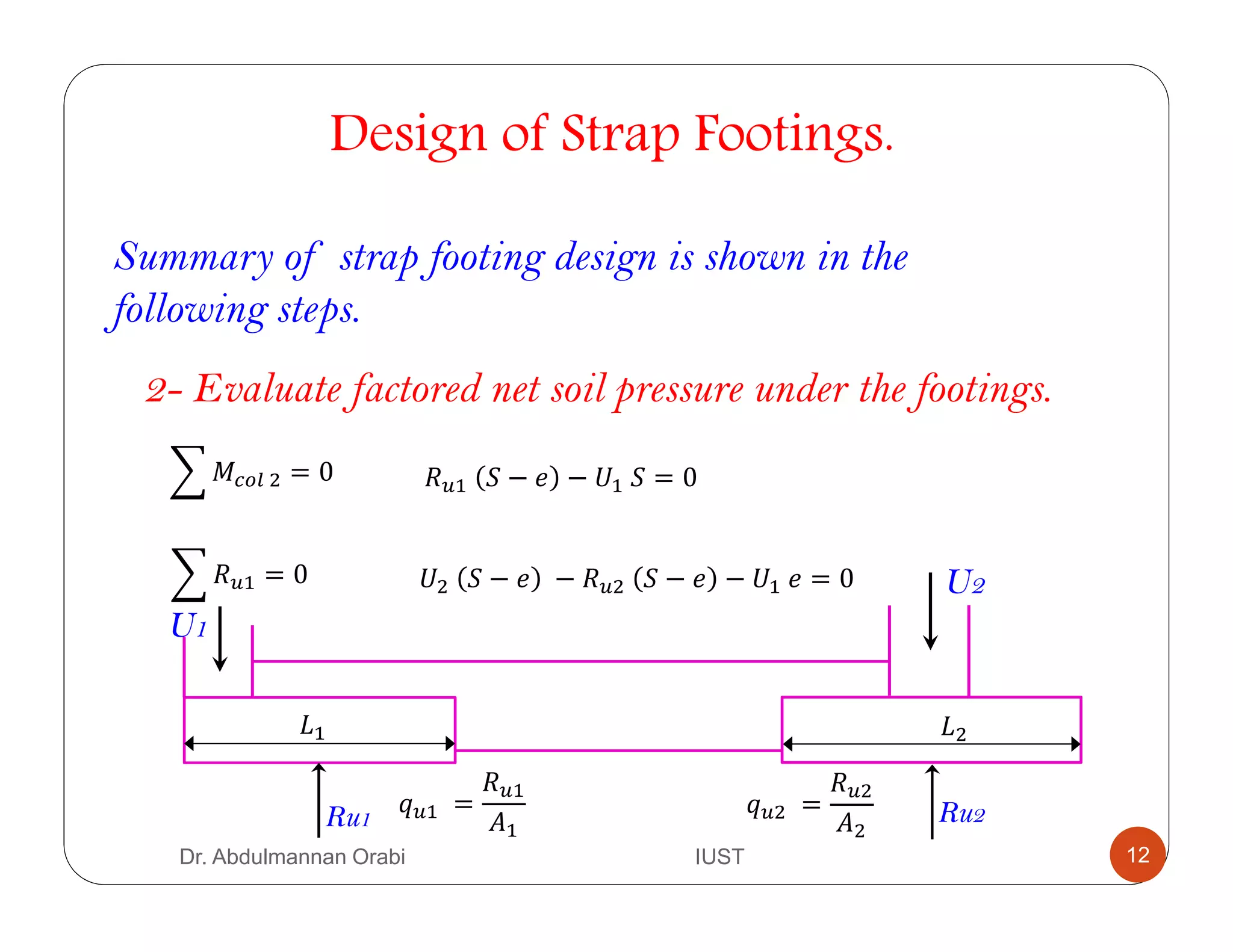 Lecture 7 strap footing | PDF