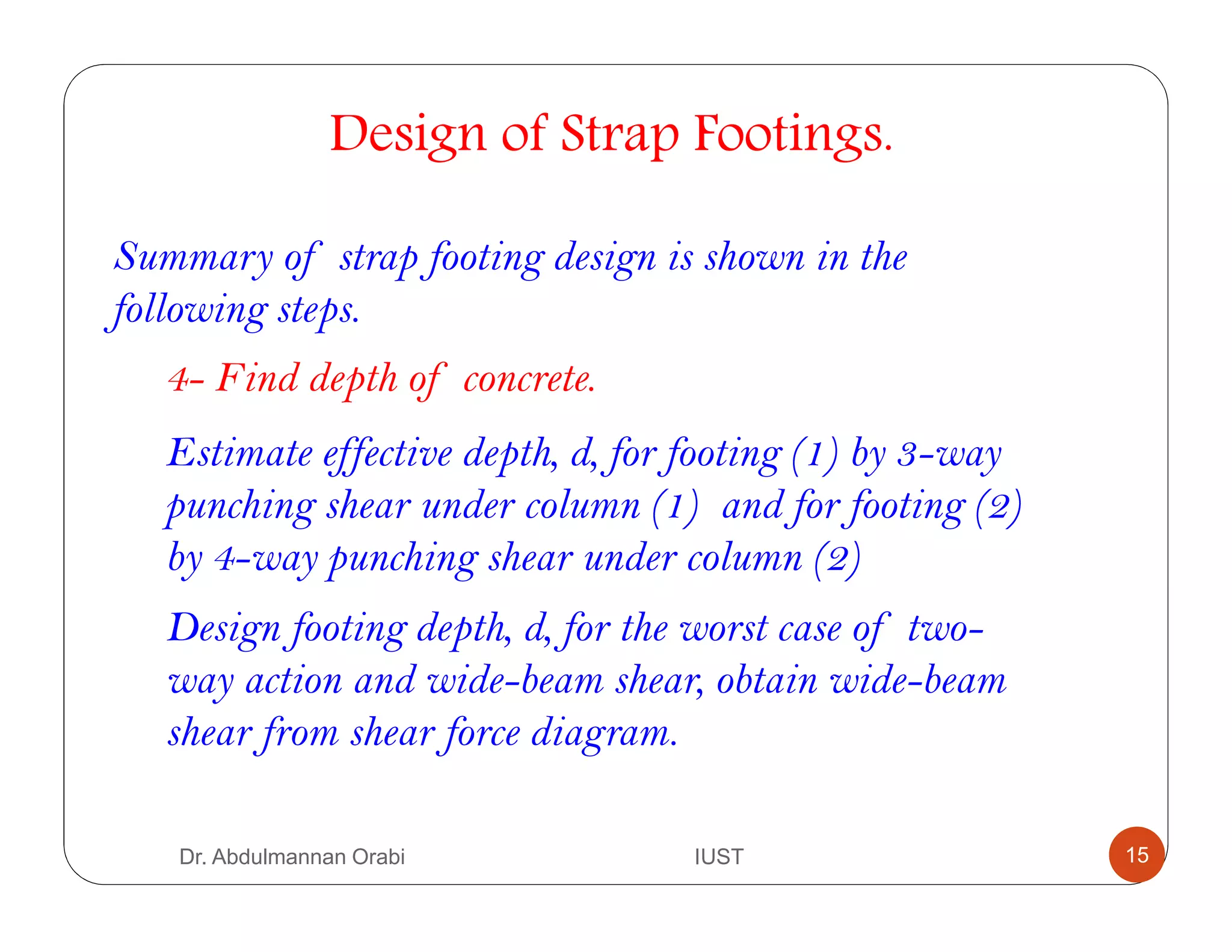 Lecture 7 strap footing | PDF