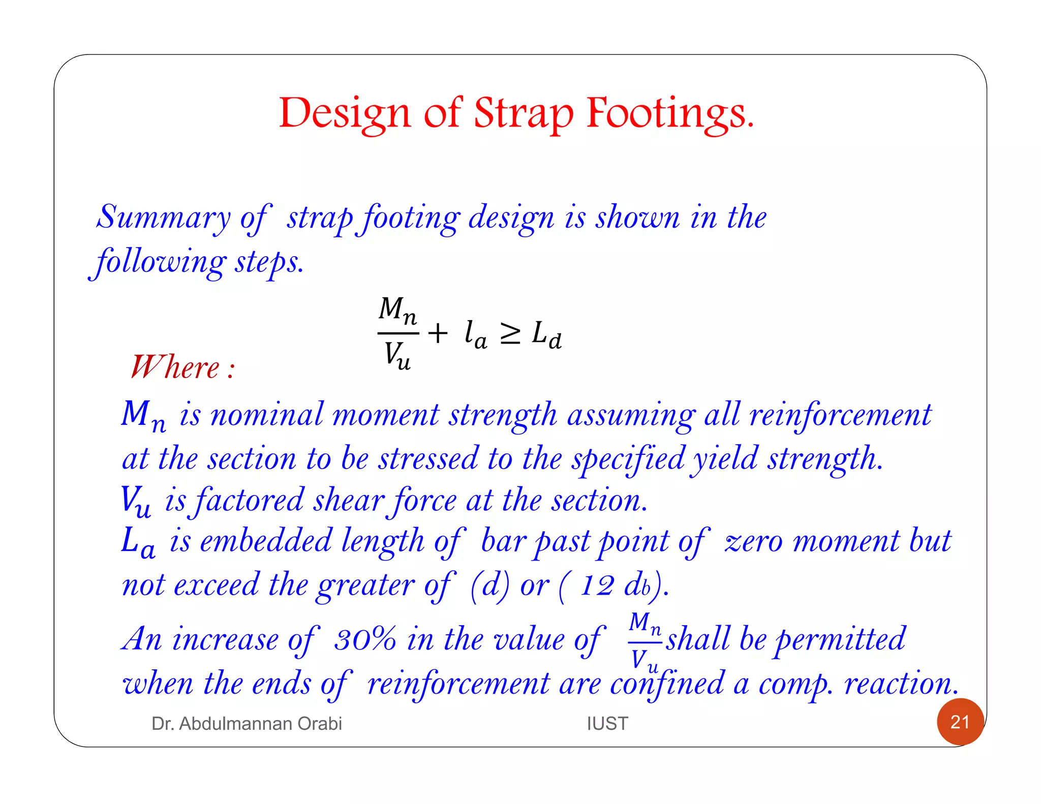 Lecture 7 strap footing | PDF